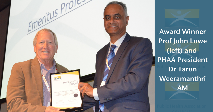 Meet John Lowe, outgoing Editor-in-Chief of ANZJPH : Intouch Public Health